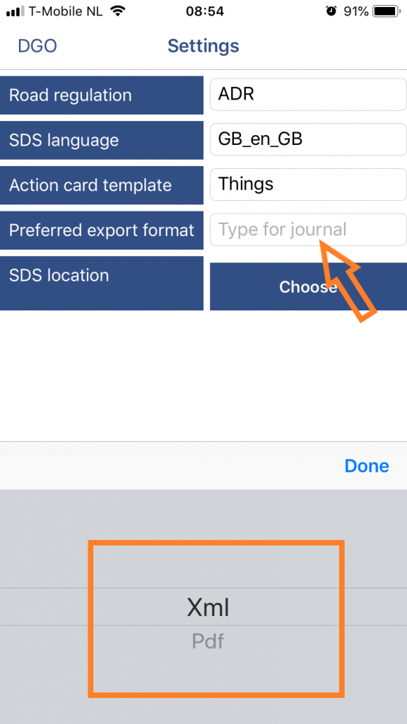 Mobile app - DGM-SDG